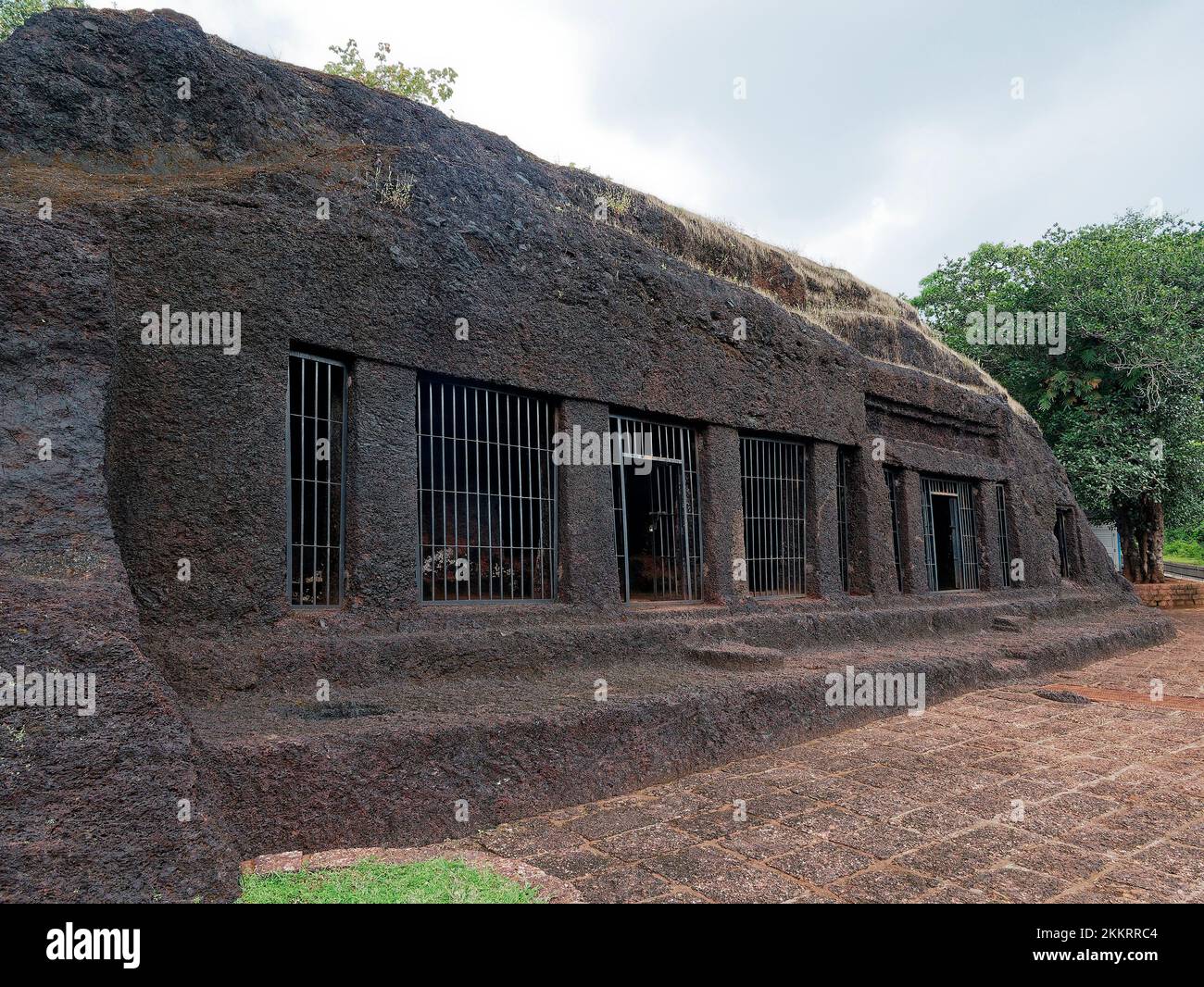 Arvalem Caves excavated in to the laterite hill in 6th century AD in ...