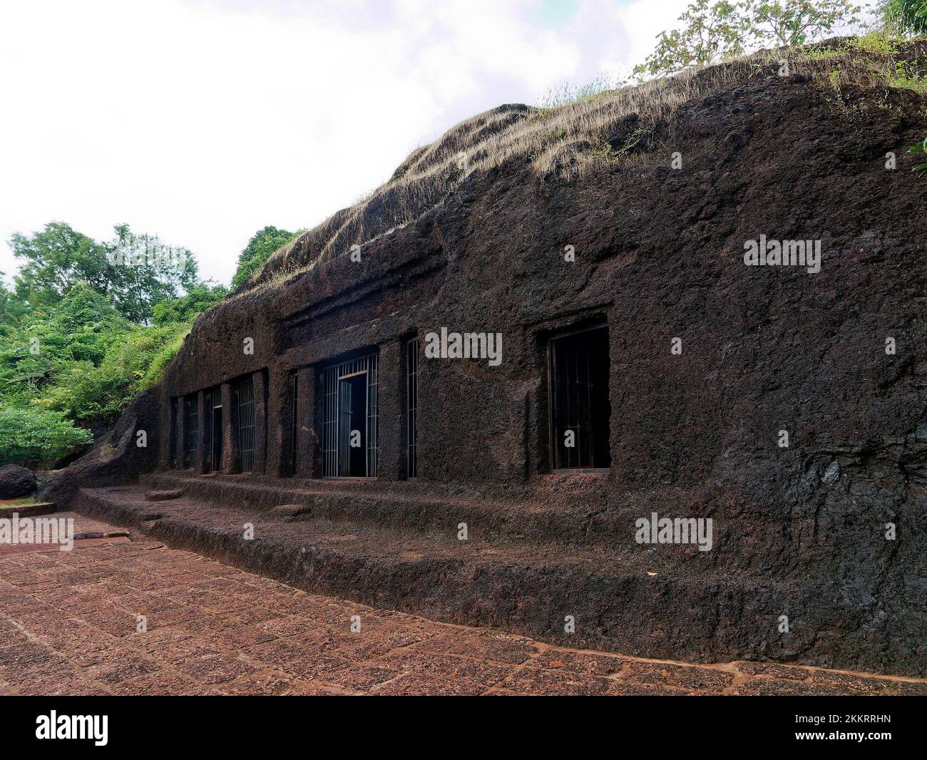 Arvalem Caves excavated in to the laterite hill in 6th century AD in ...