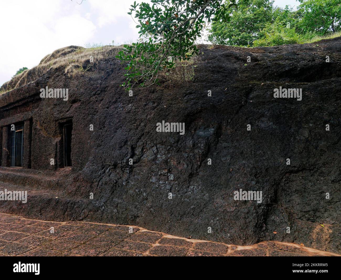 Arvalem Caves excavated in to the laterite hill in 6th century AD in ...