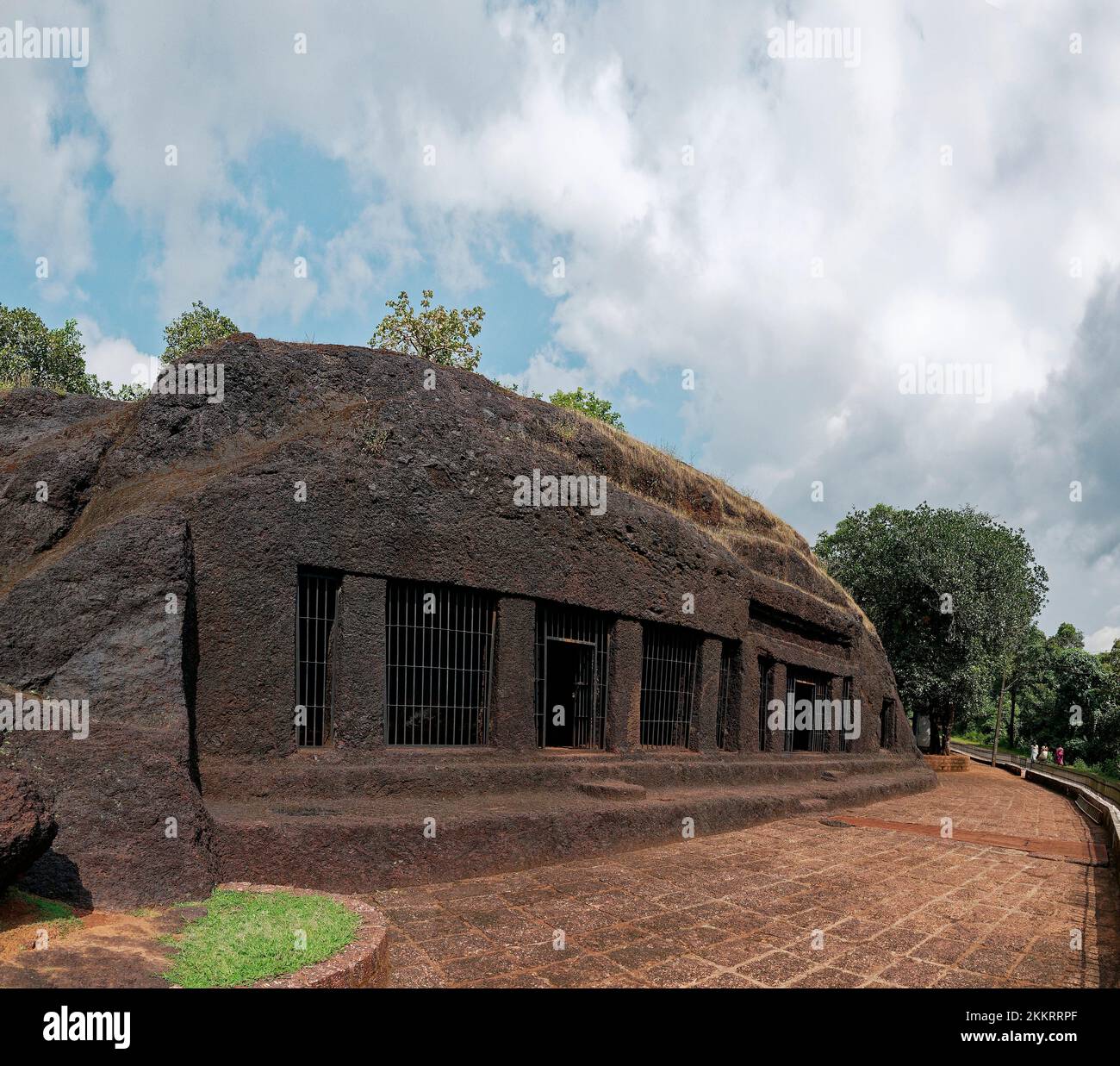 Arvalem Caves excavated in to the laterite hill in 6th century AD in ...