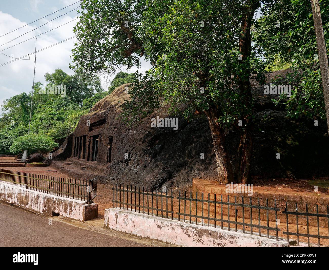 Arvalem Caves excavated in to the laterite hill in 6th century AD in ...