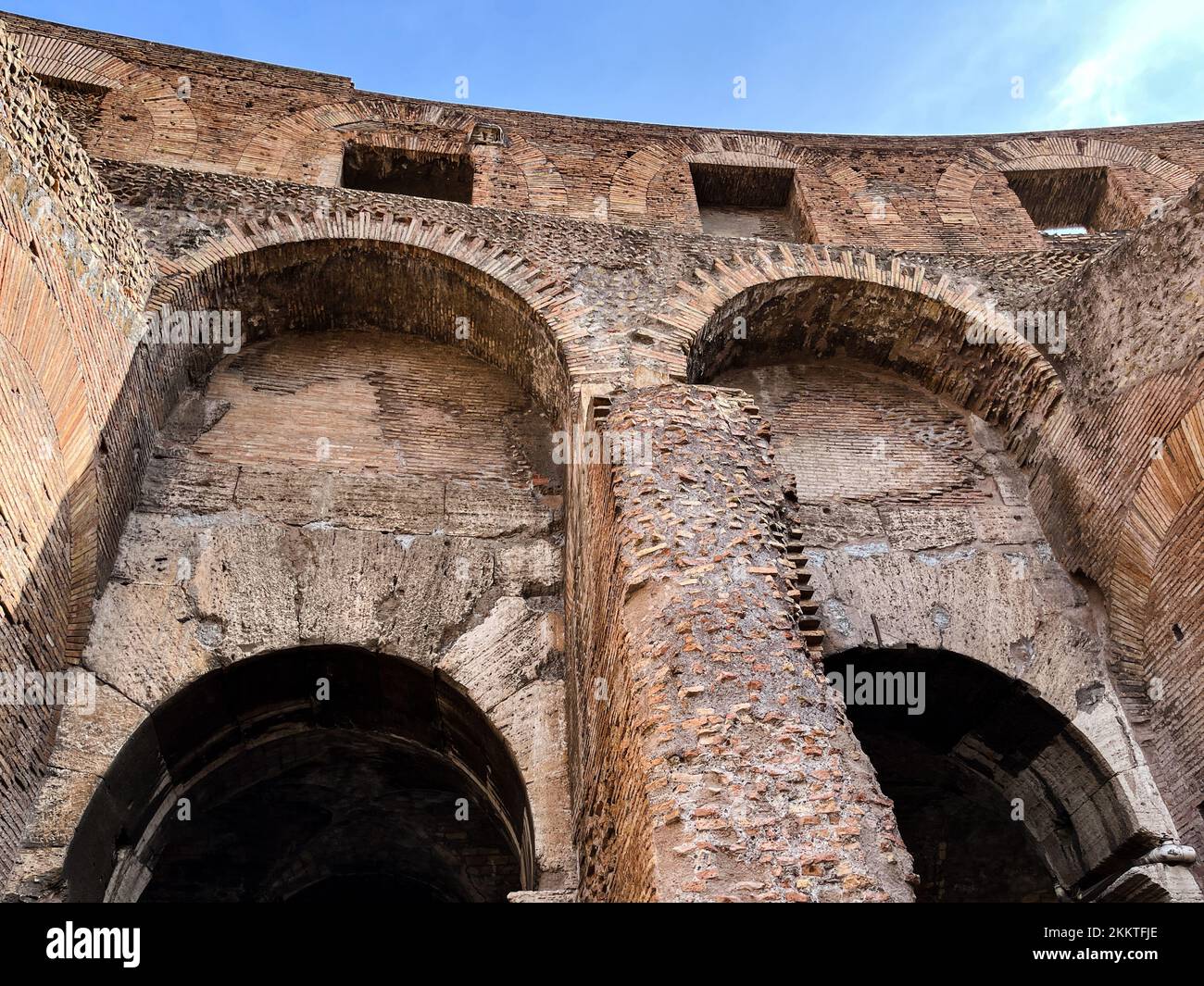 Rome, Italy - October 24, 2022: View of Colosseum in Rome and morning ...