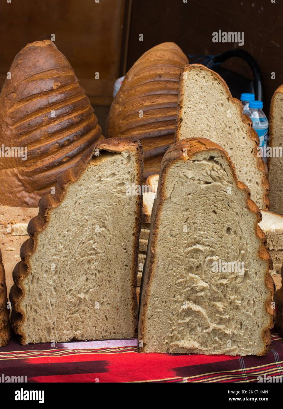 Traditional Turkish style made bread loaf Stock Photo - Alamy