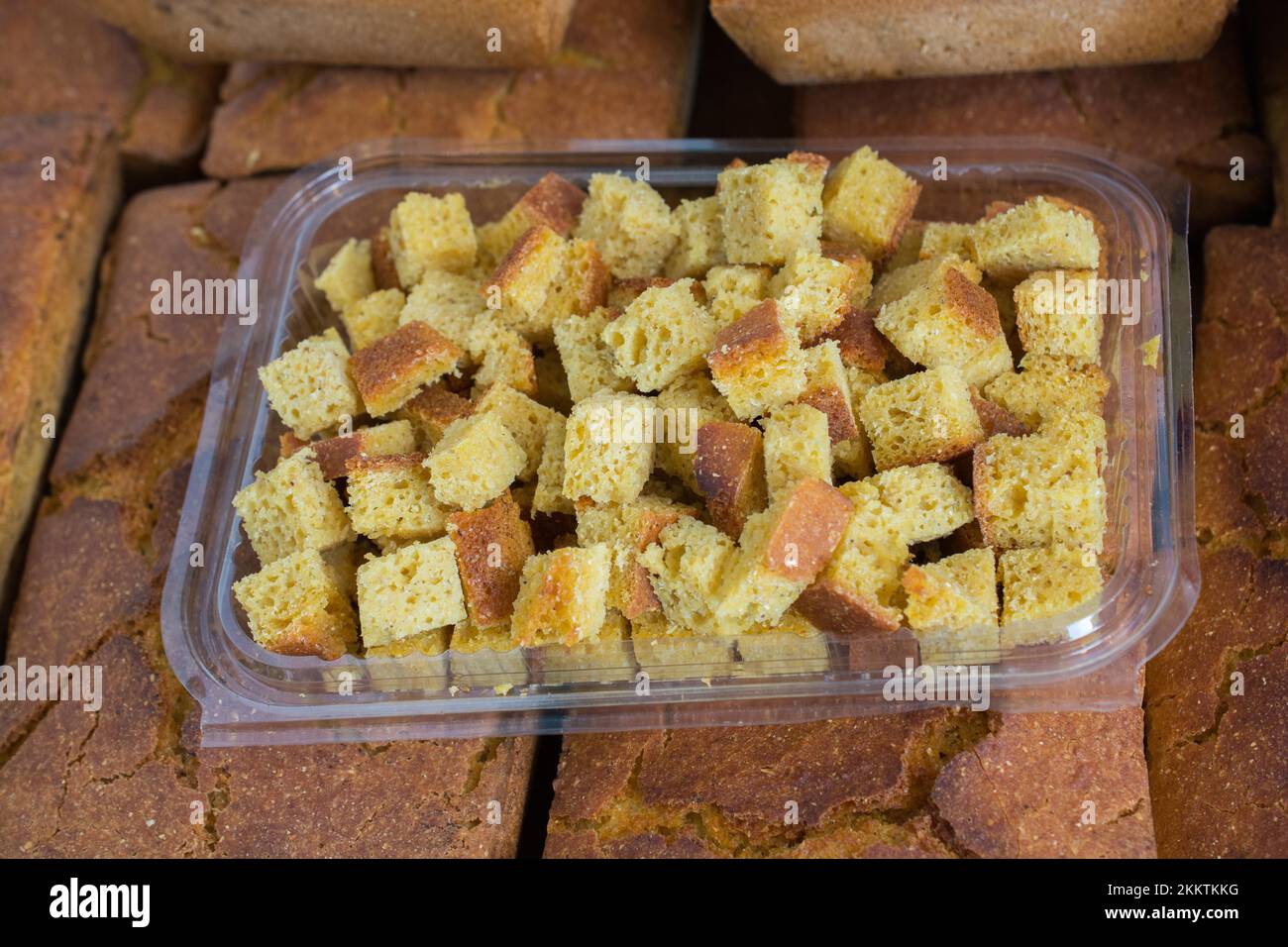 Loaf of Corn bread freshly made of corn flour Stock Photo - Alamy