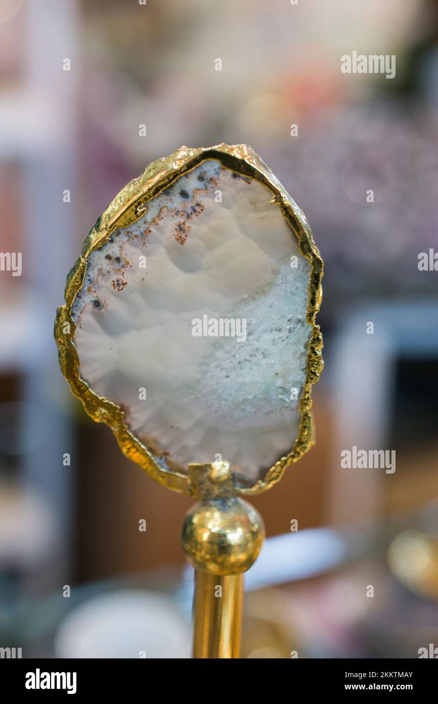 Piece of natural mineral gemstones of a certain type Stock Photo - Alamy