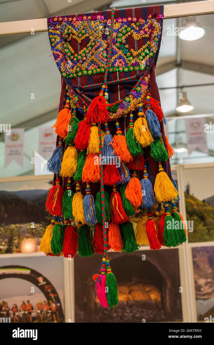 Selection of Ottoman Turkish traditional tassels in various colors ...