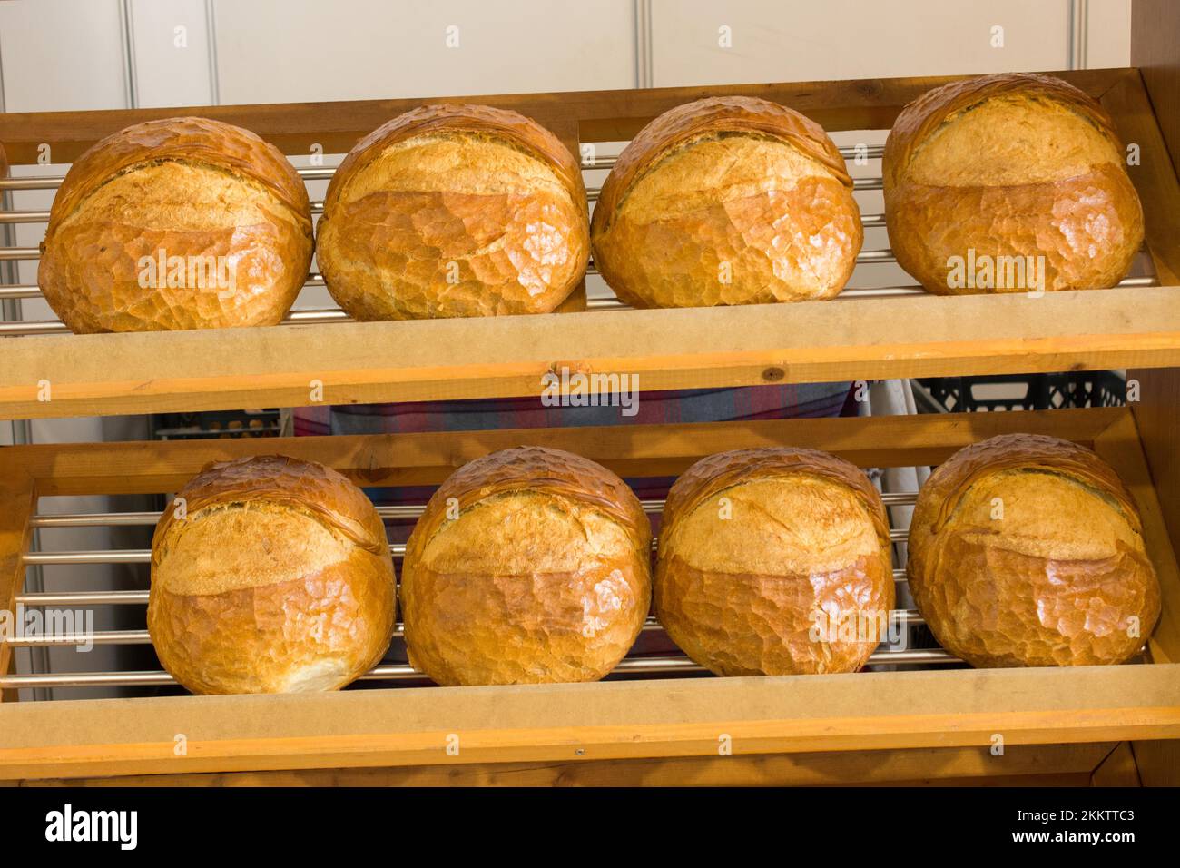Traditional Turkish style made bread loaf Stock Photo - Alamy