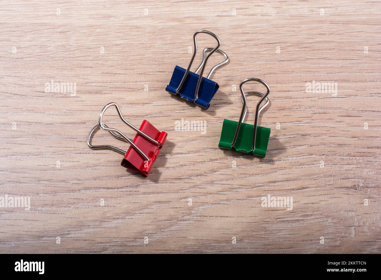 Picture of metallic binder clips with handles in view Stock Photo - Alamy
