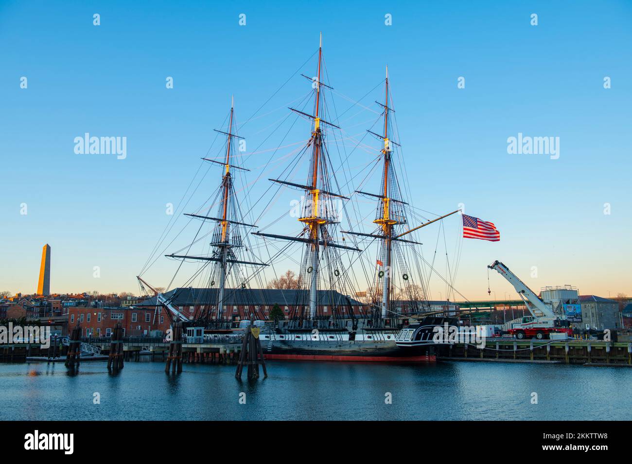 USS Constitution is a three masted wooden hulled heavy frigate of the ...