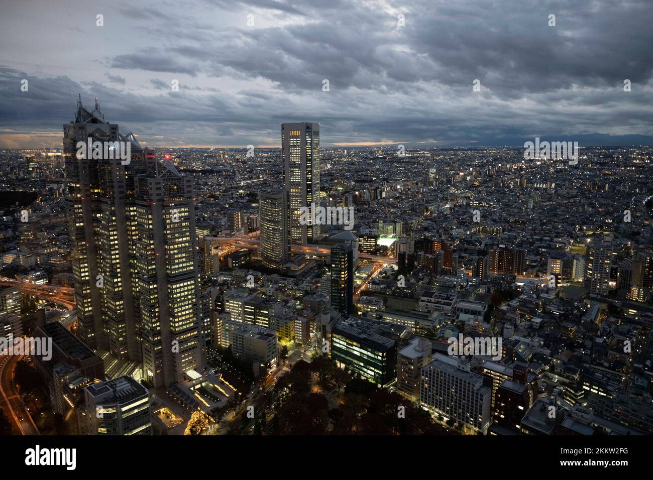 Tokyo, Japan. 24th Nov, 2022. The Shinjuku cityscape with the Tokyo ...