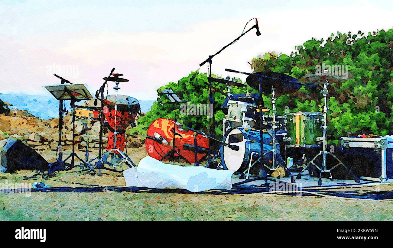 Show green percussion hi-res stock photography and images - Alamy