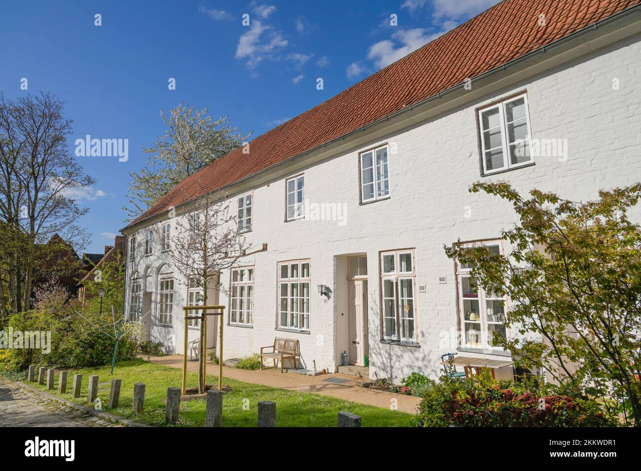 Residential building, backyard, Kleine Burgstraße, Lübeck, Schleswig ...