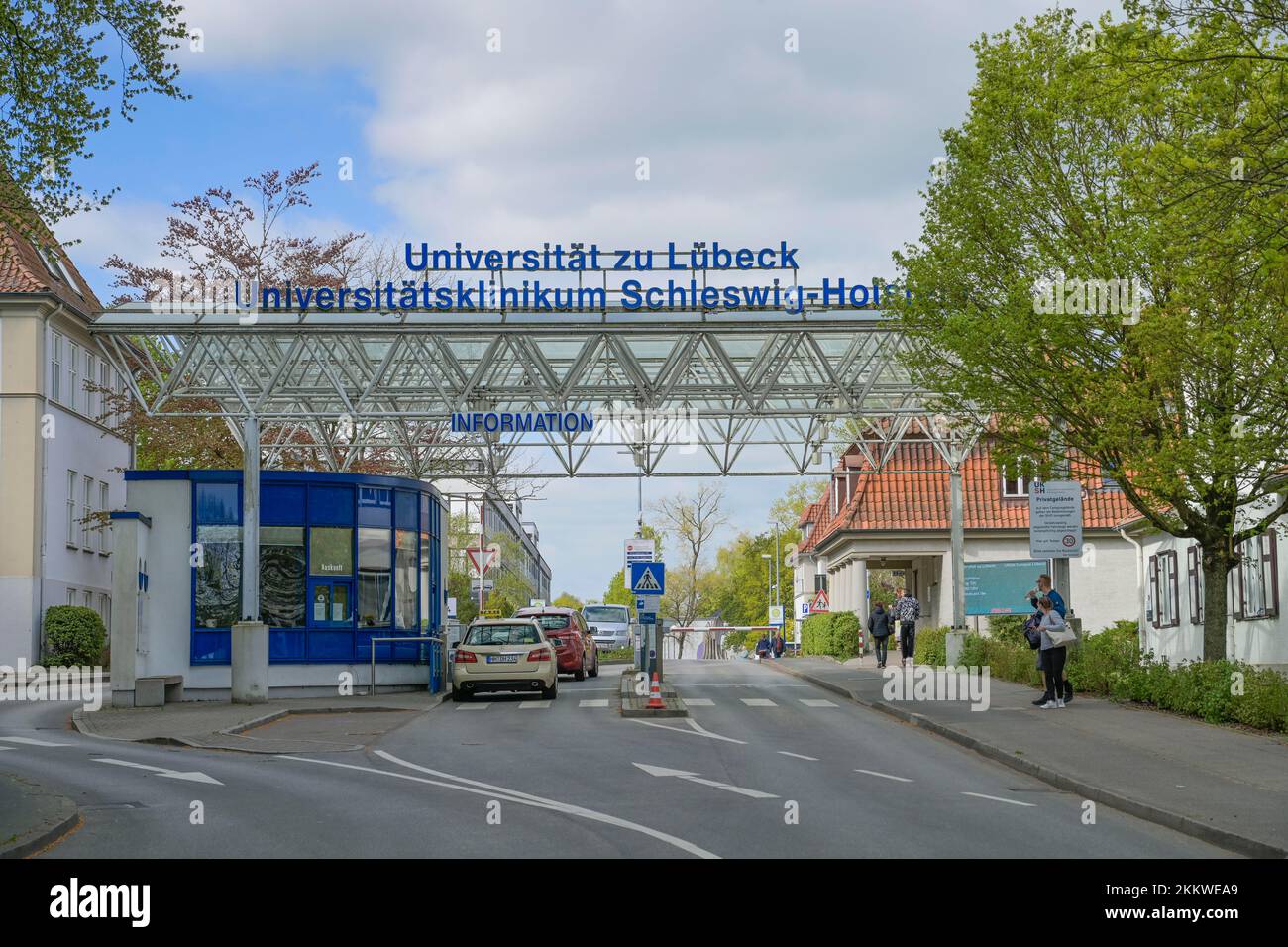 Main entrance, UKSH University Hospital Schleswig-Holstein, Lübeck ...