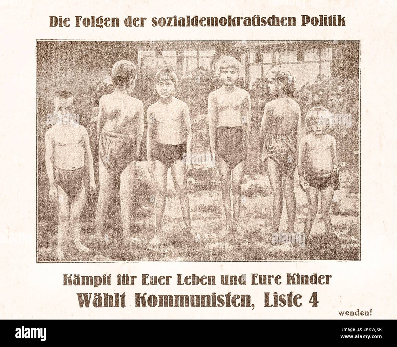 Leaflet of the Communist Party of Germany - Сonsequences of the policy ...