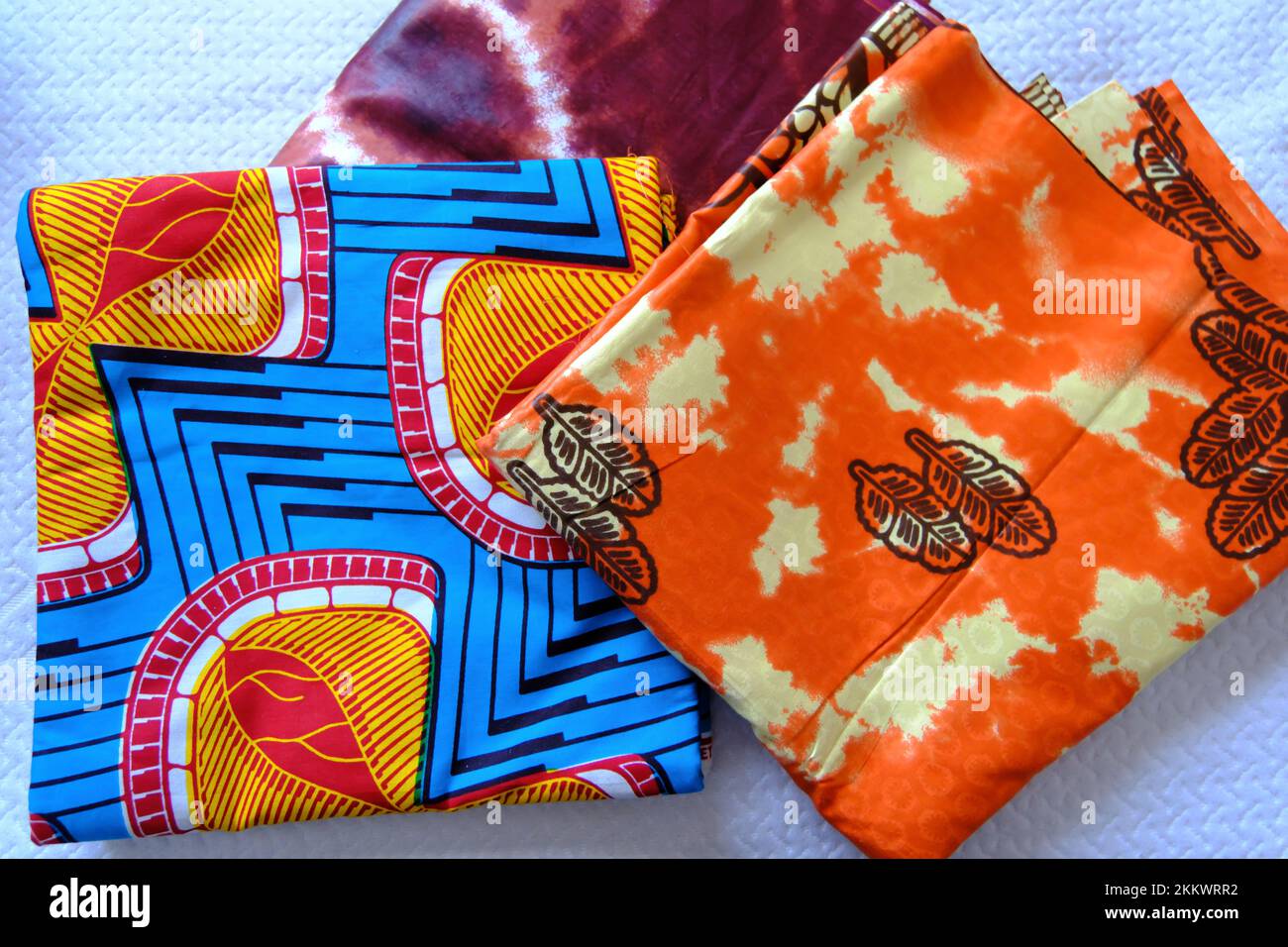 nigerian traditional bales of Ankara African Wax Prints Stock Photo - Alamy