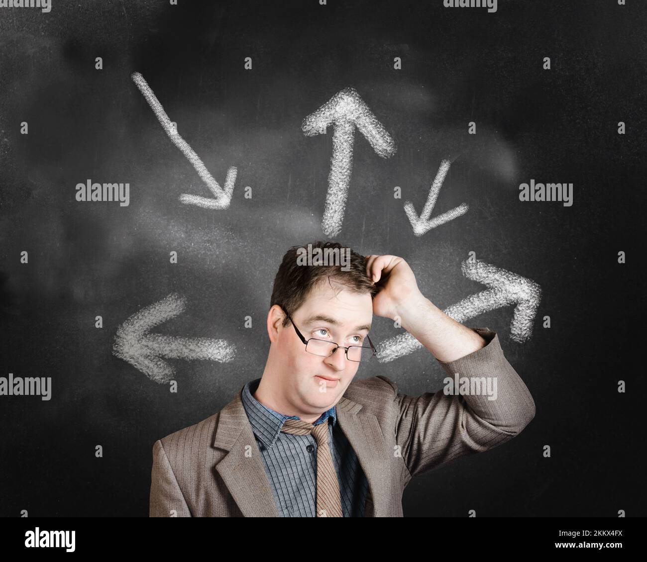 Decision crossroad choosing right path hi-res stock photography and ...