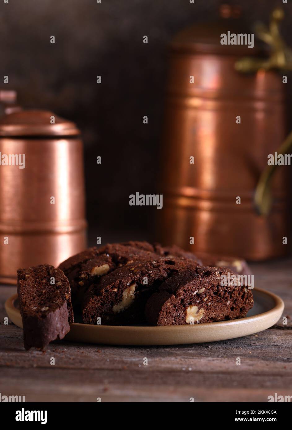 chocolate chip cookies biscotti dessert on the table Stock Photo - Alamy