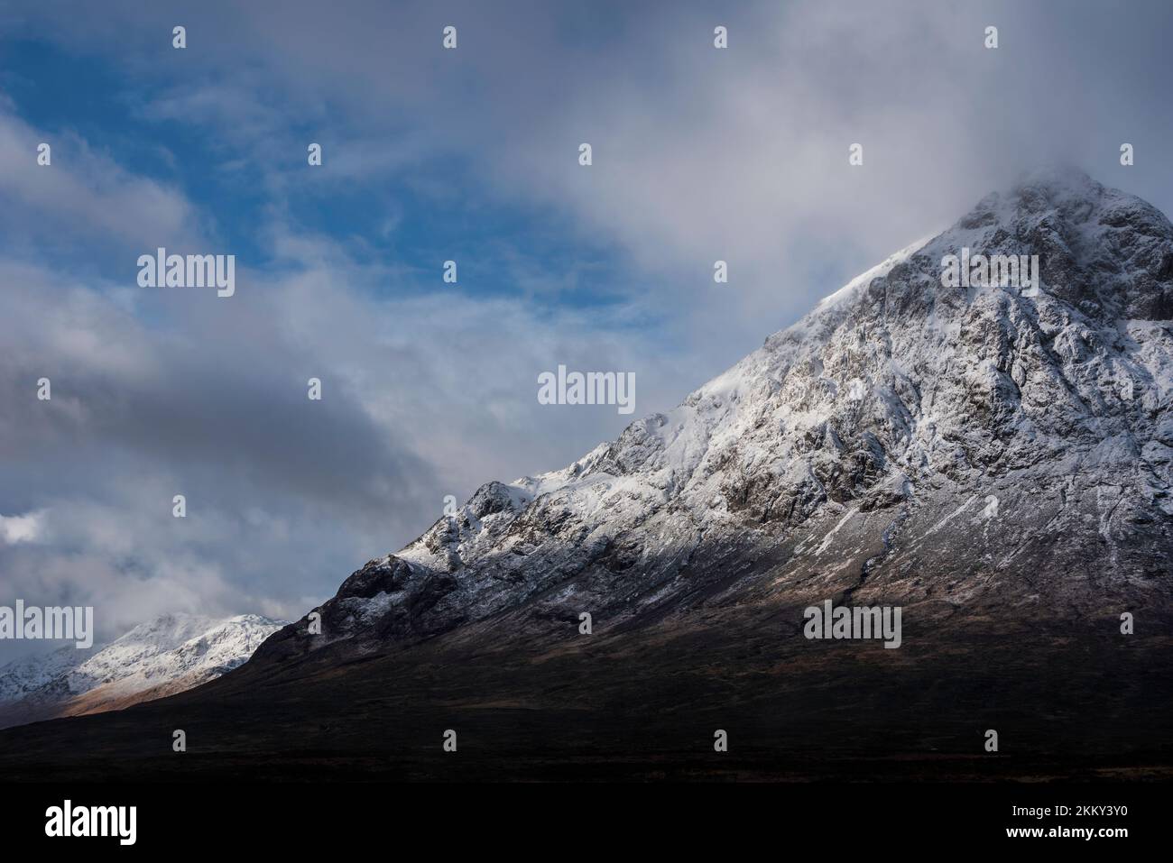 Stunning iconic landscape Winter image of Stob Dearg Buachaille Etive ...