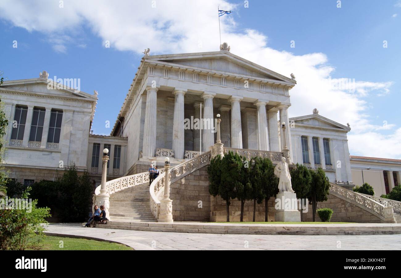 The Vallianeio Megaron, historic neo-classical building of the National ...