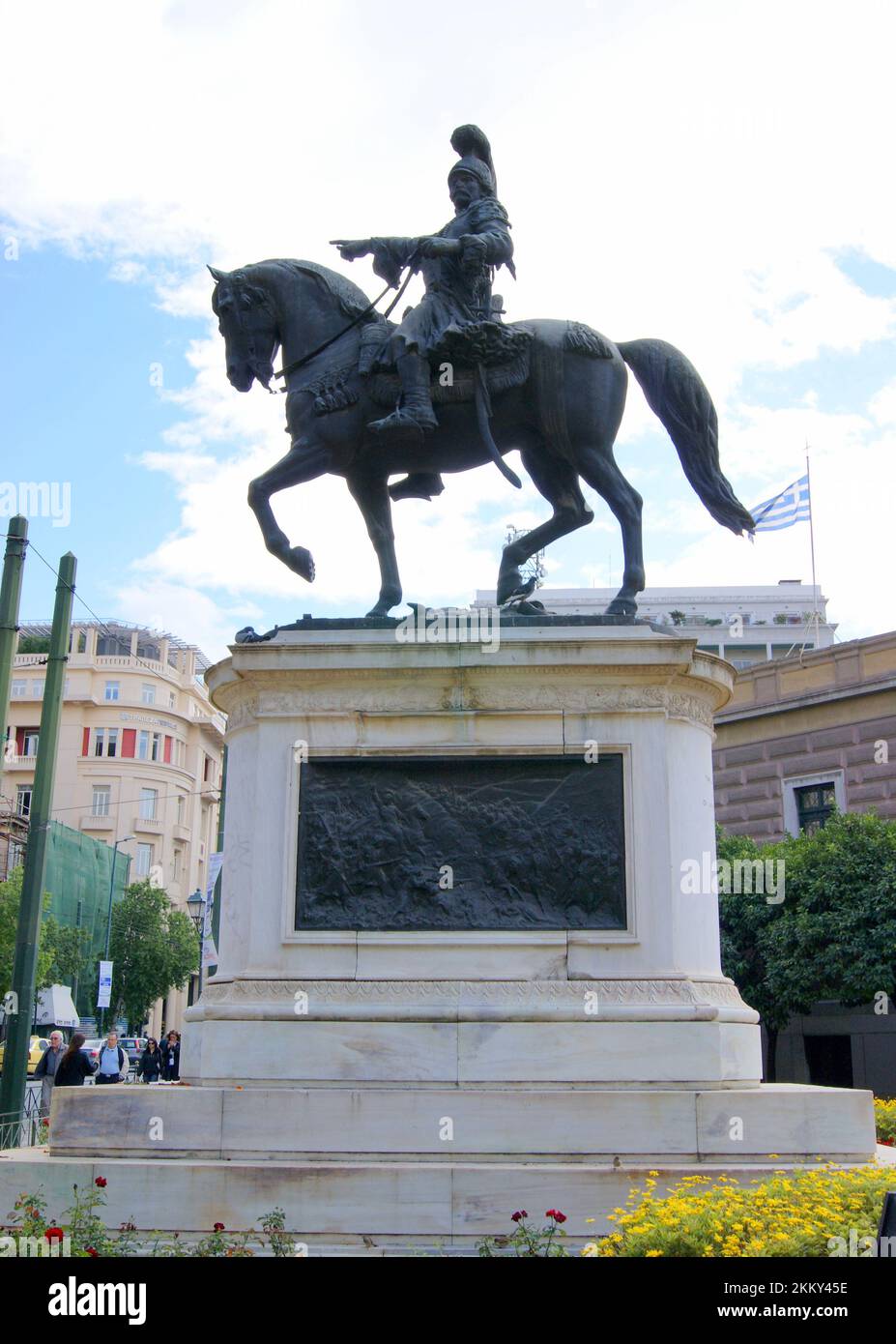 Equestrian statue of General Theodoros Kolokotronis, work by Lazaros ...