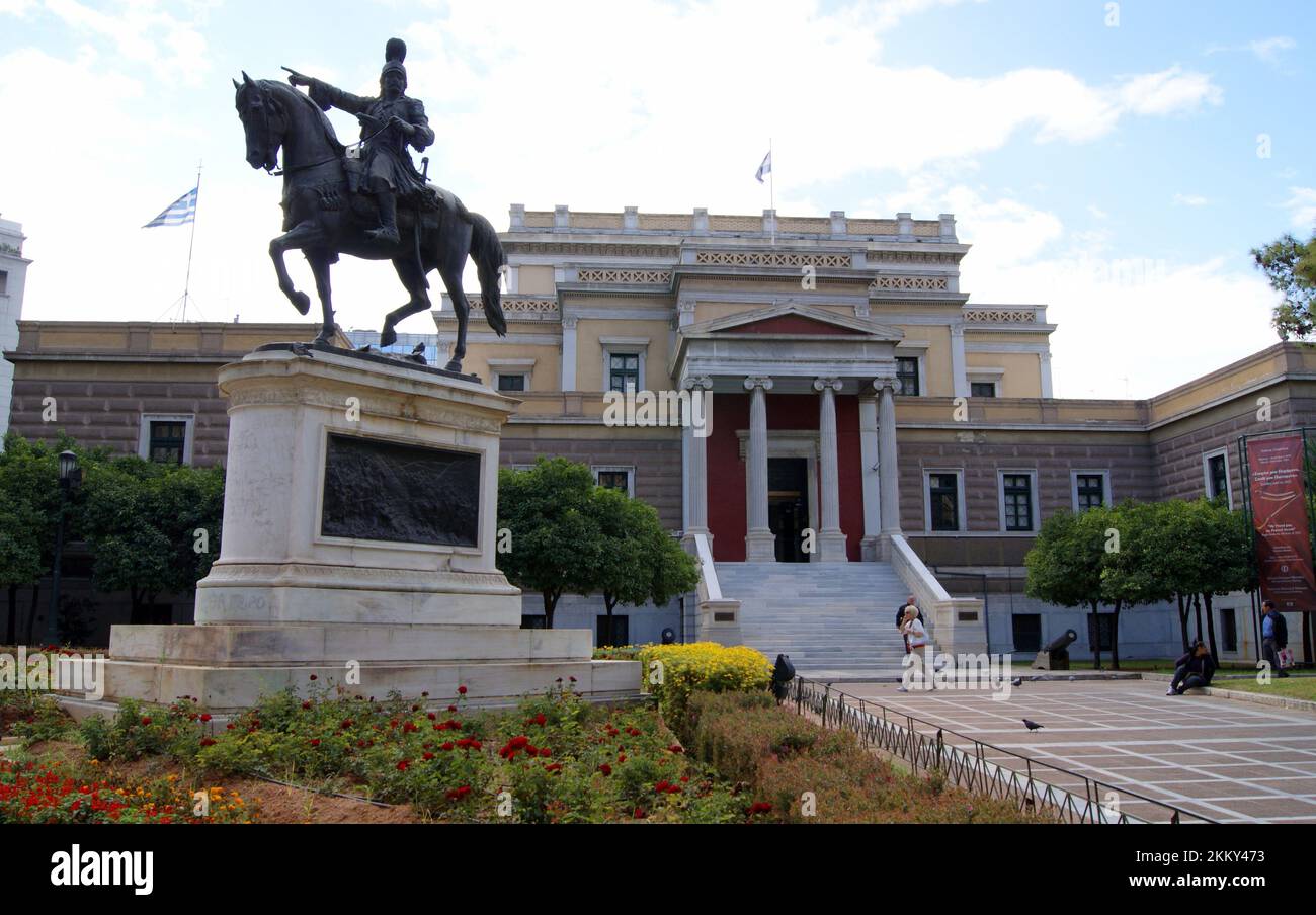 Equestrian statue of General Theodoros Kolokotronis, work by Lazaros ...