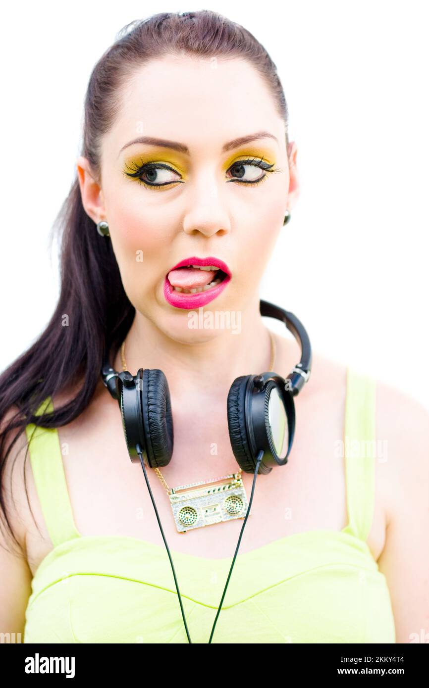 Walkman wearing hi-res stock photography and images - Alamy