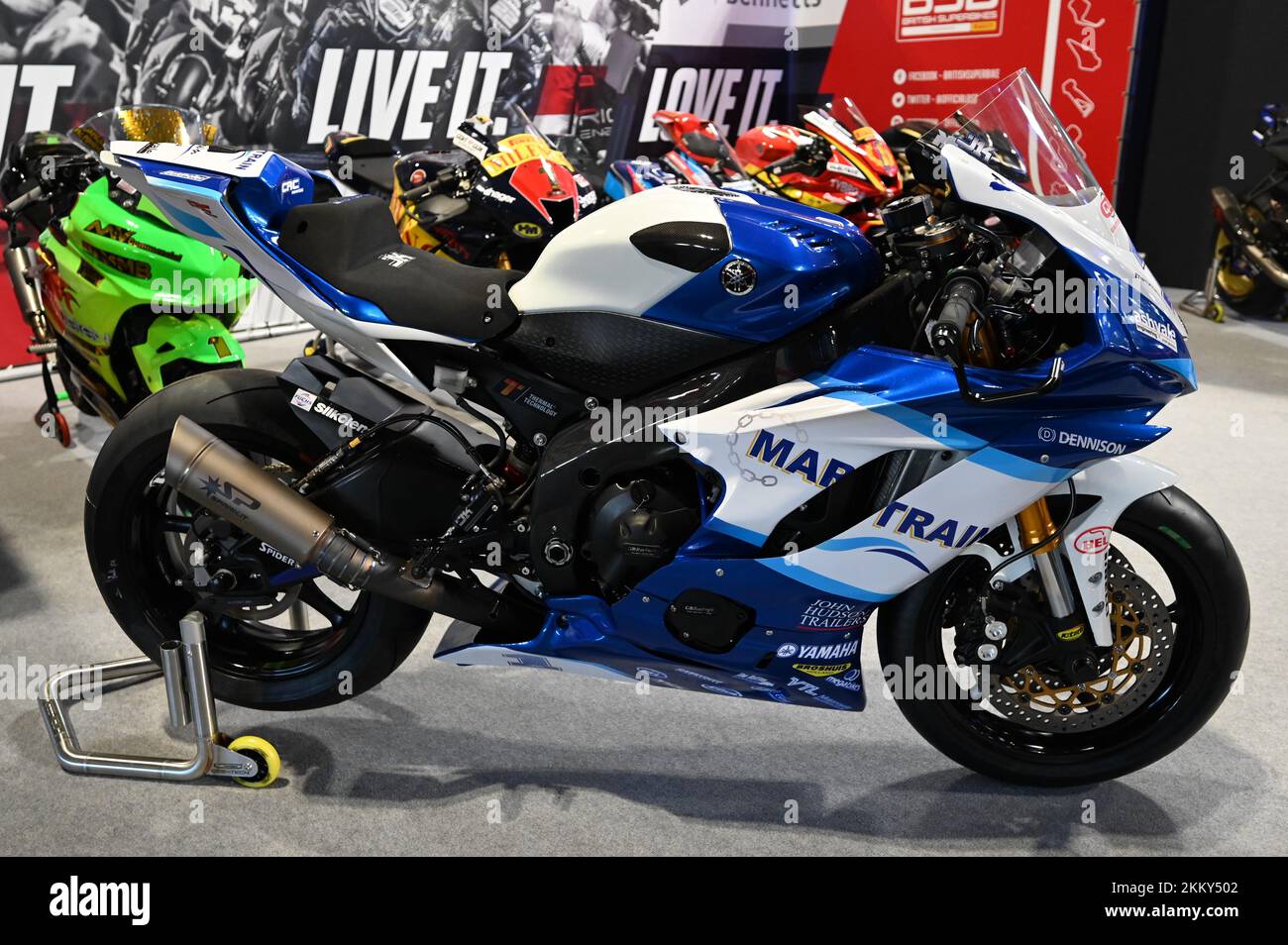 A Yamaha racing motorcycle Stock Photo - Alamy
