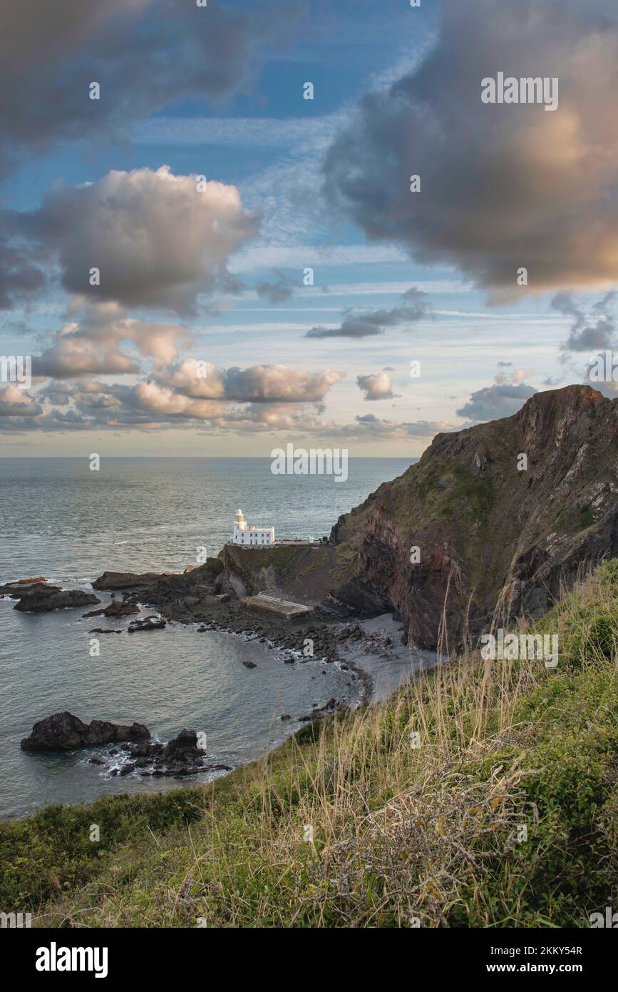Beautiful sunrise landscape image of Devon coastline in England with ...