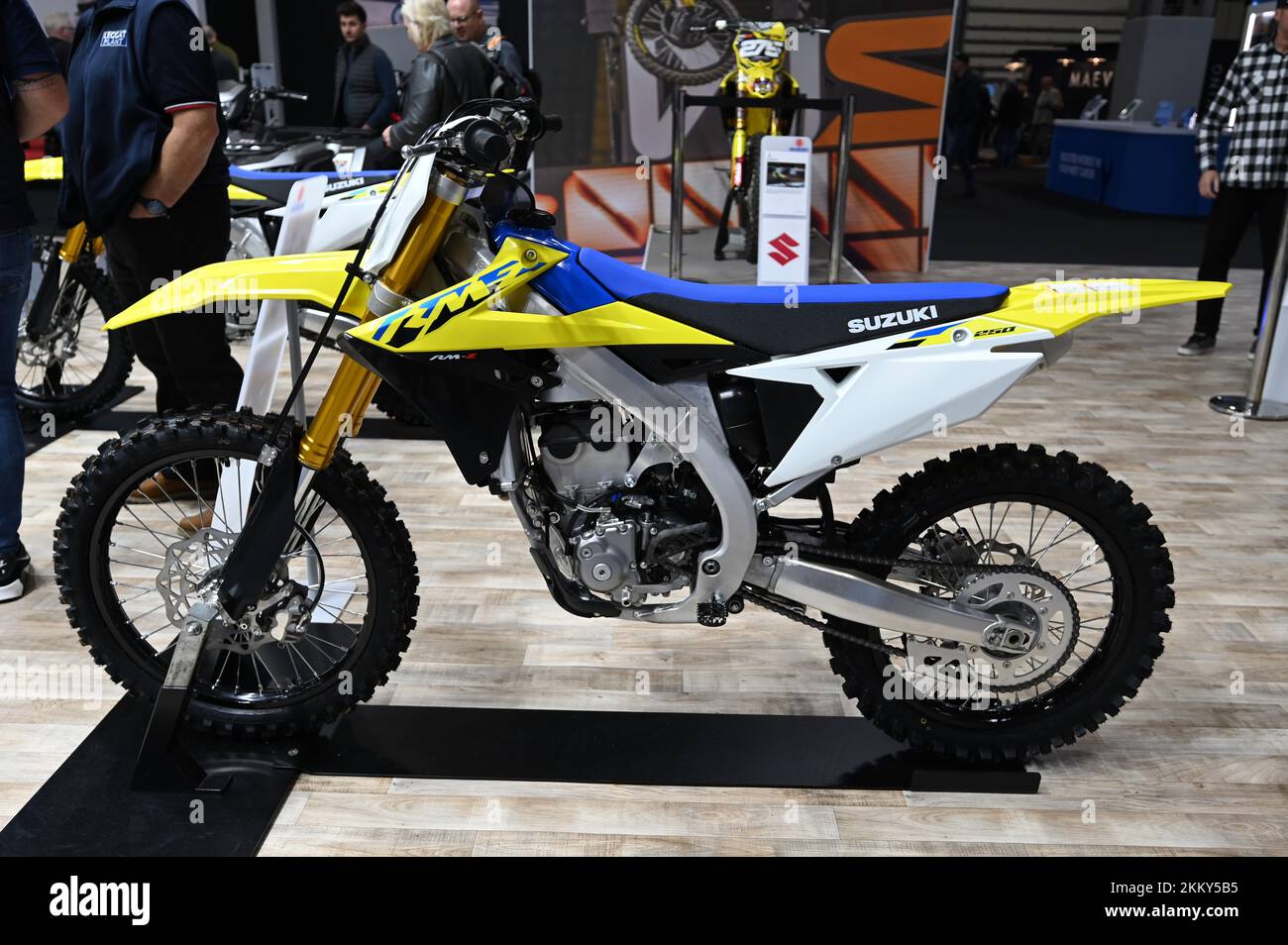 Suzuki RM-Z trial bike Stock Photo - Alamy