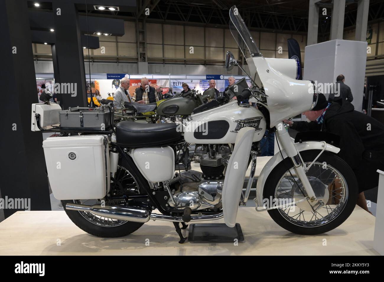 A 1965 Triumph British Police motorbike Stock Photo - Alamy