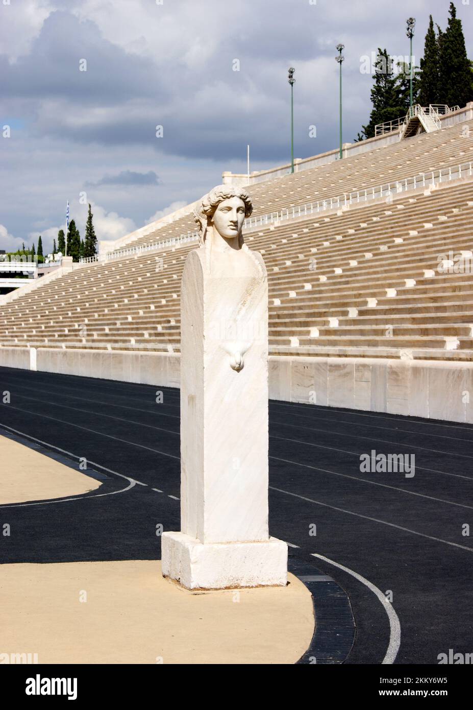 Janus, double herm of marble at Panathenaic Stadium, home of the ...