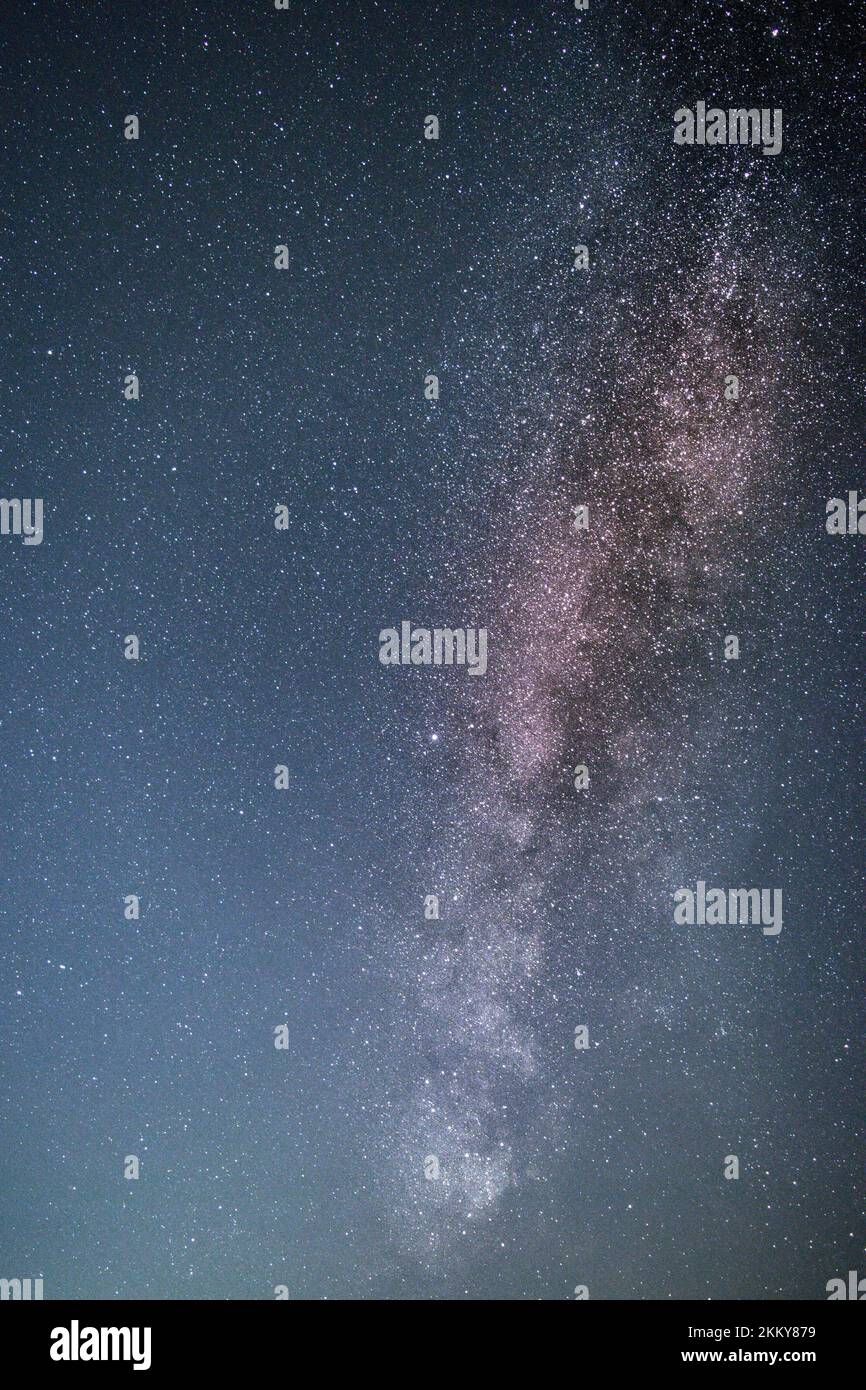 milky way galaxy on the night sky. milky way nebula on the night Stock ...