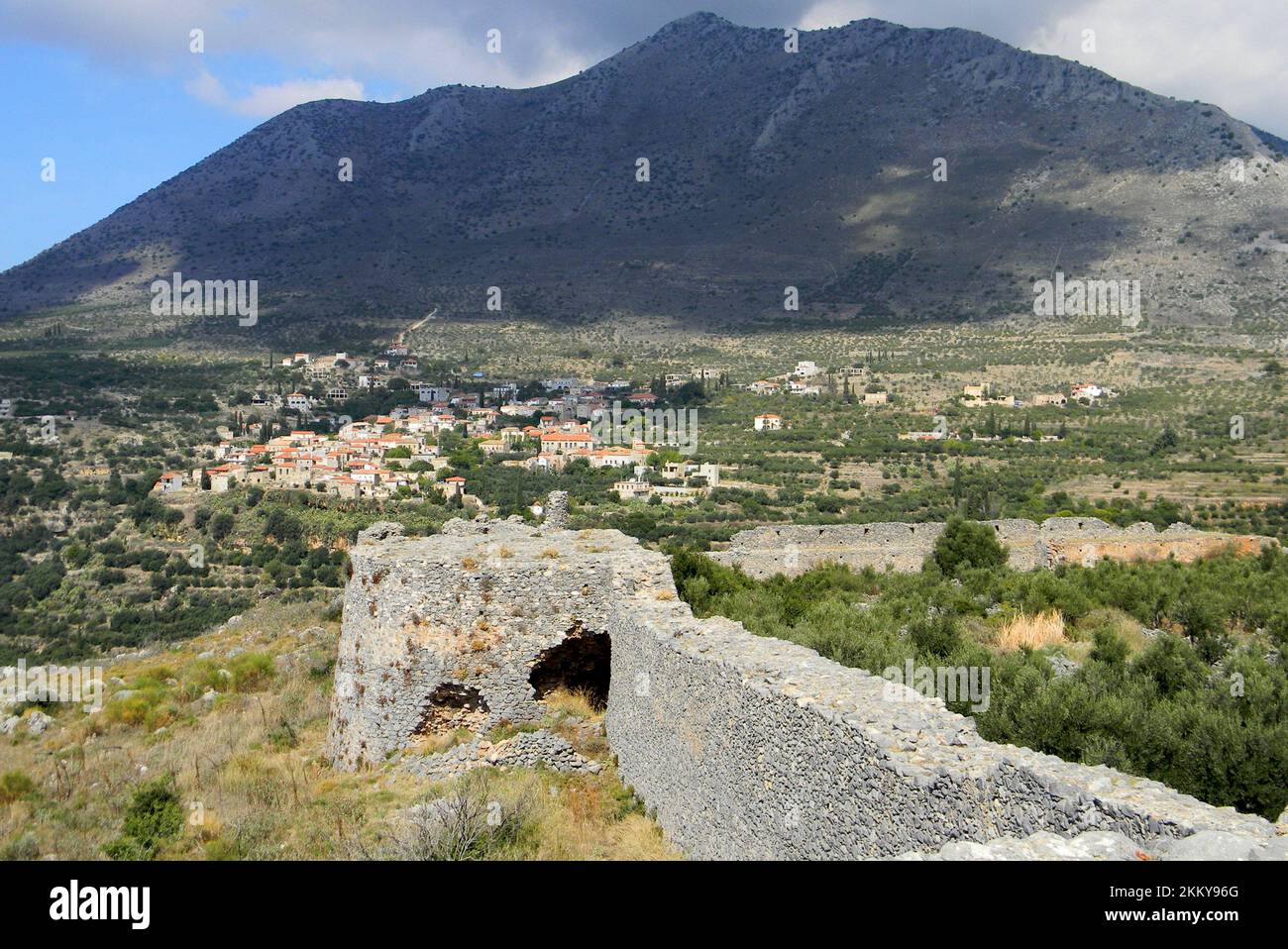 Remains of the walls and towers of Kelefa Castle, 17th-century Ottoman ...