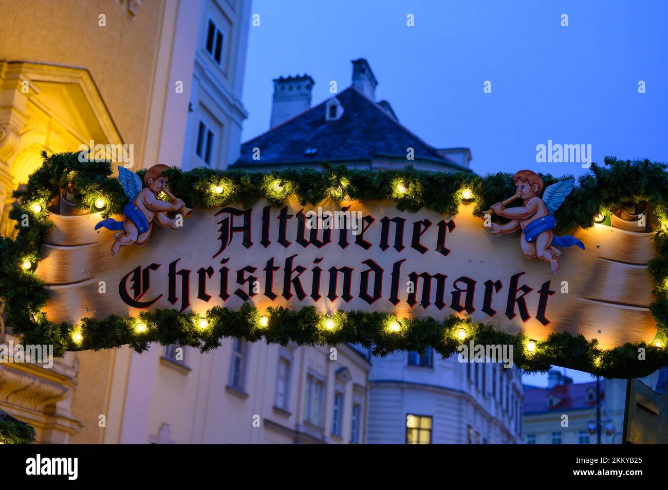 vienna, austria, 24 nov 2022, advent markte altwiener christkindlmarkt ...