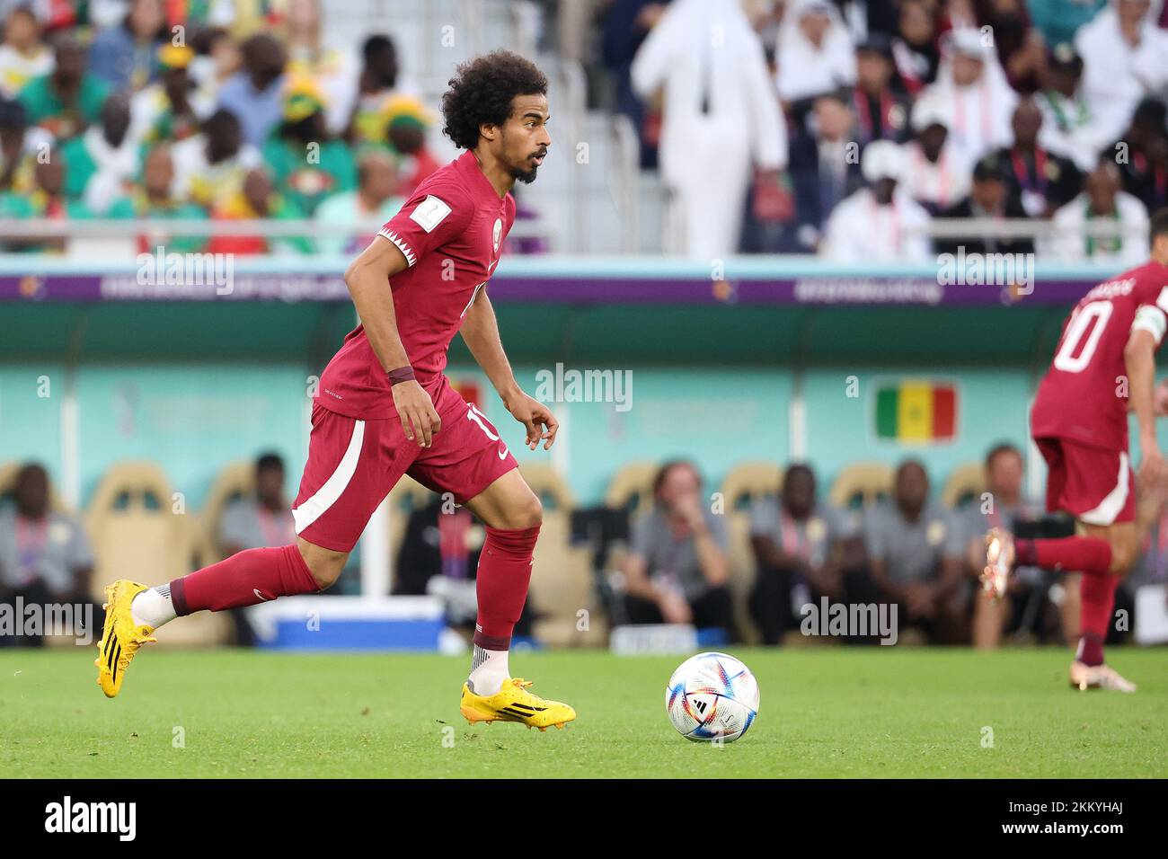 November 25, 2022, Rome, Qatar: Akram Afif of Qatar during the FIFA ...