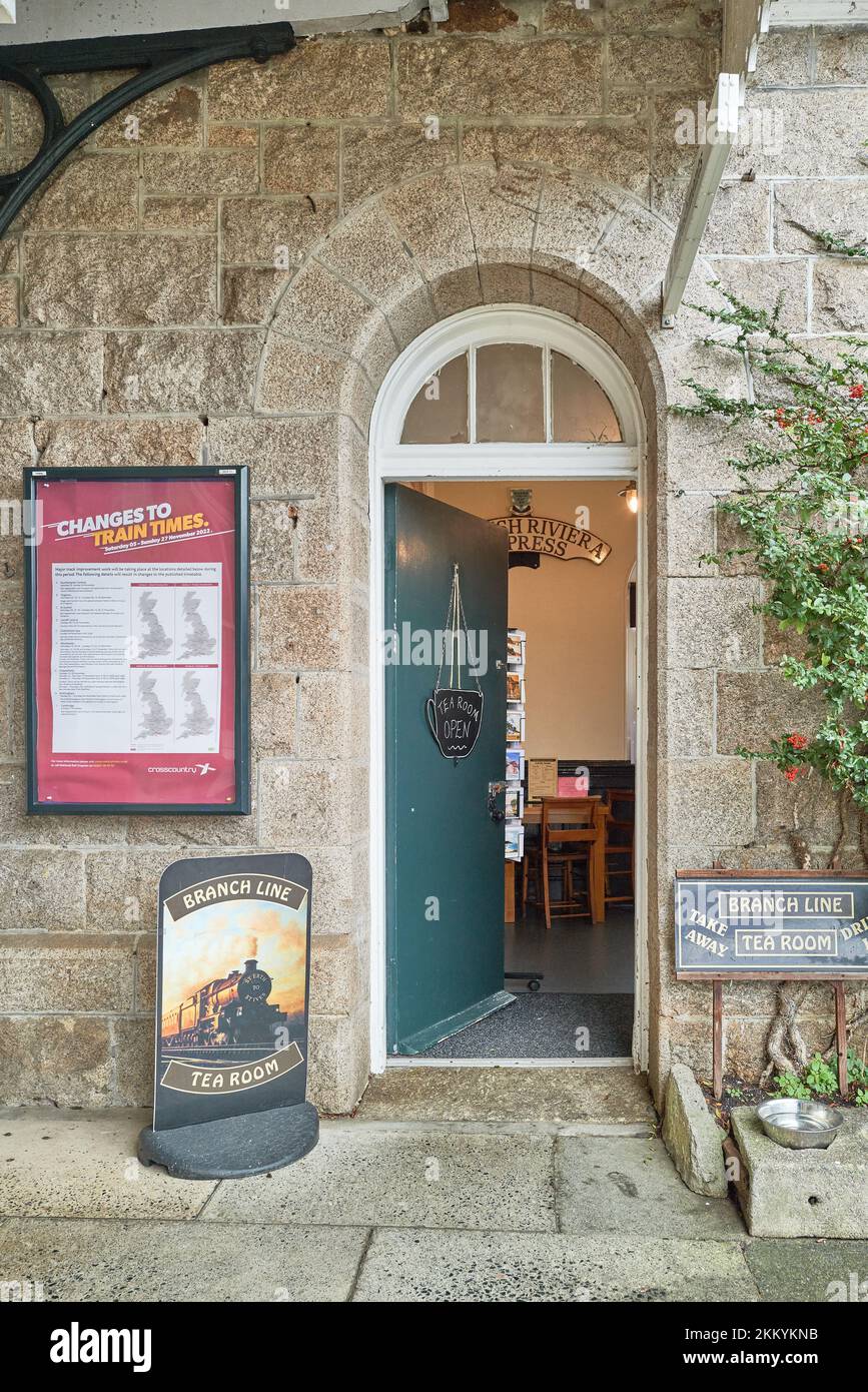 Tea room at St Erth rail station, Cornwall, England Stock Photo - Alamy