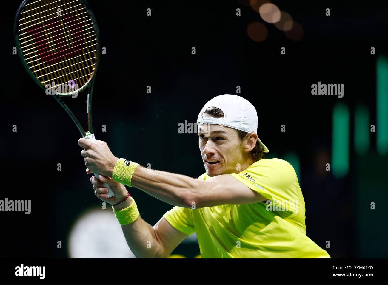 Malaga, Spain. 25th Nov, 2022. Alex de Minaur of Australia in action ...