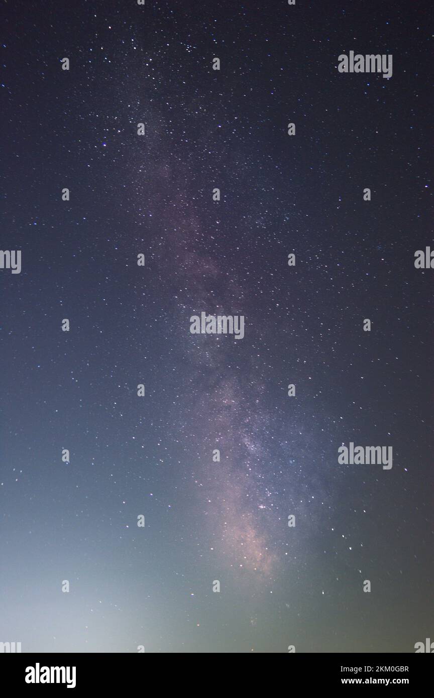 milky way galaxy on the night sky. milky way nebula on the night Stock ...