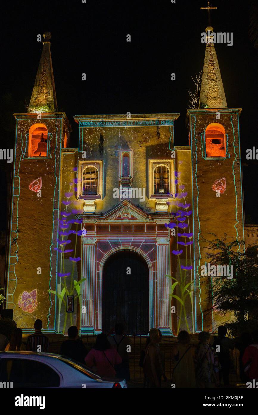 Non Exclusive: November 24, 2022, Merida, Mexico: Santa Ana parish ...