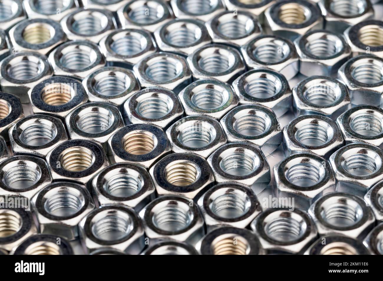 metal steel nuts for installation work , the nut to bolt fastening ...