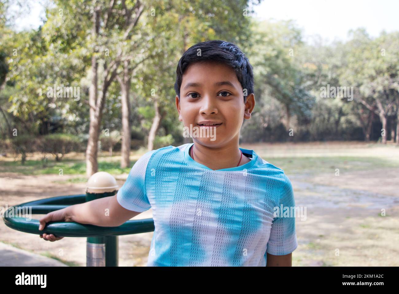 Indian boy exercising hi-res stock photography and images - Alamy