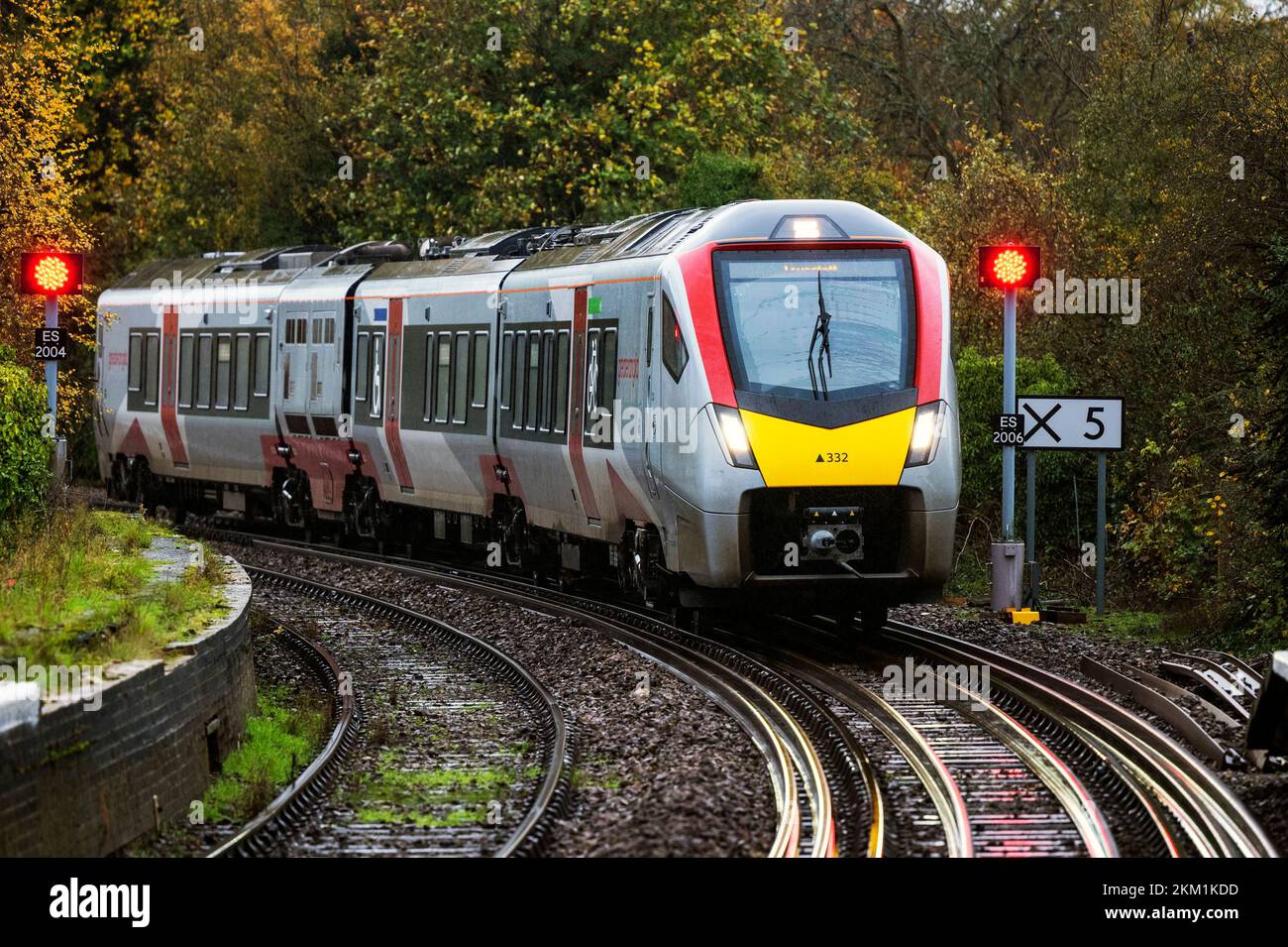 East Suffolk branch line Woodbridge Suffolk where new tracks are ...