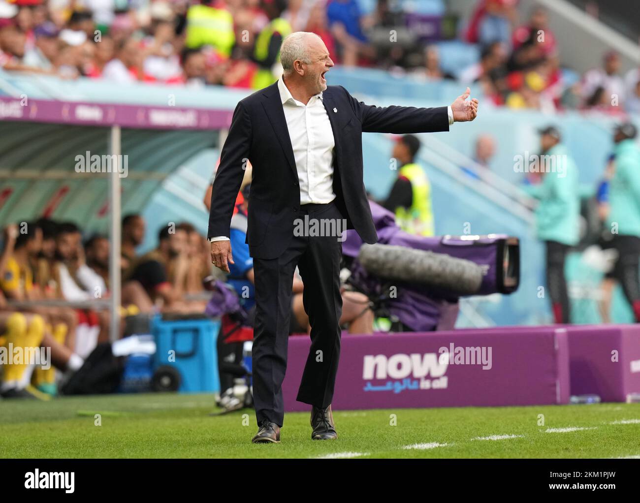 Australia manager Graham Arnold during the FIFA World Cup Group D match ...