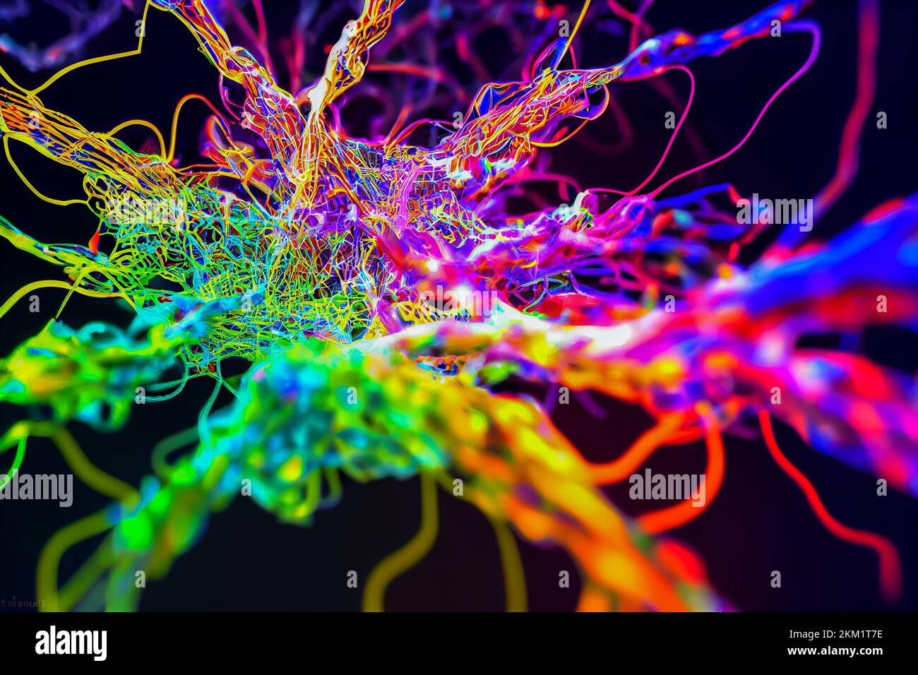 nerve pathways in the human body illustration 05 Stock Photo - Alamy