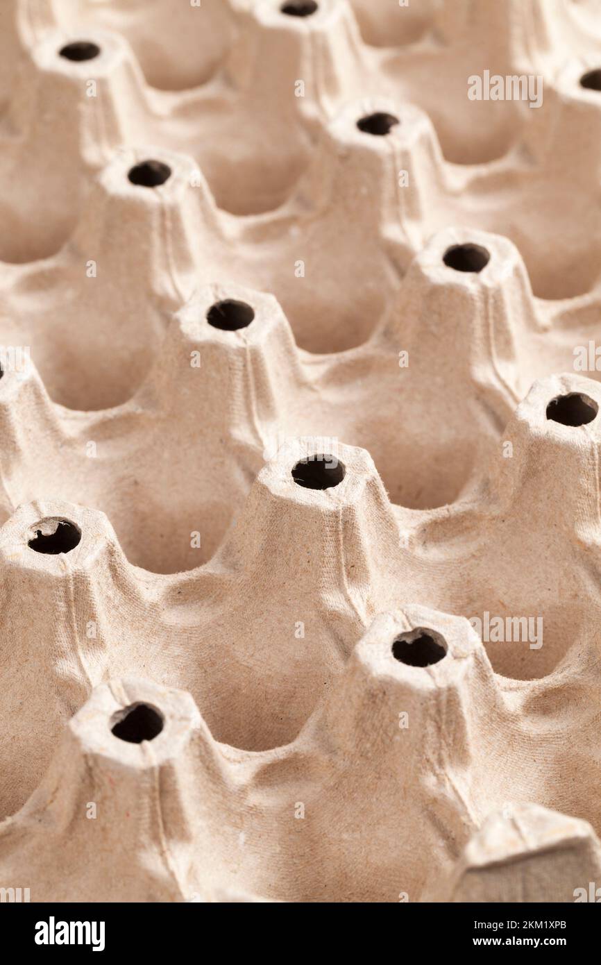 old empty cardboard boxes for storing eggs, packaging for chicken and ...