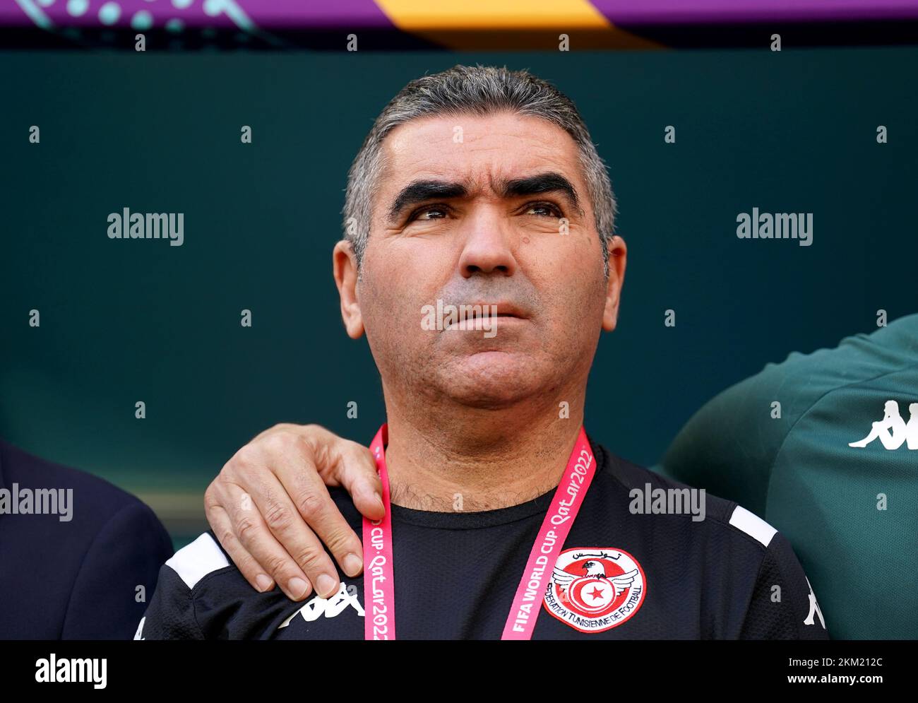 Tunisia manager Jalel Kadri ahead of the FIFA World Cup Group D match ...