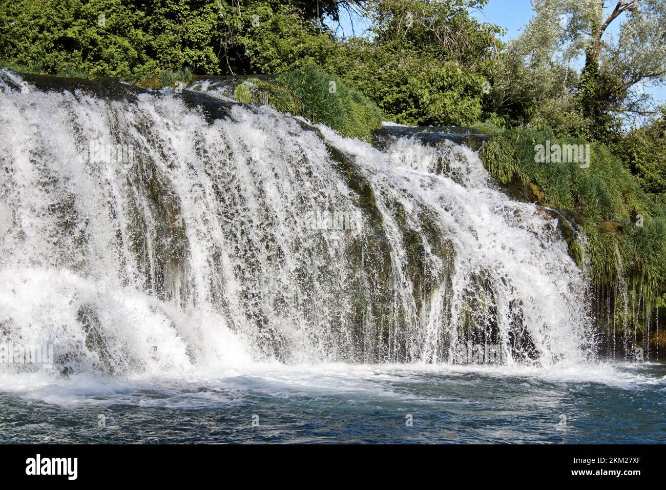 A beautiful waterfall in the Krka National Park in Croatia Stock Photo ...