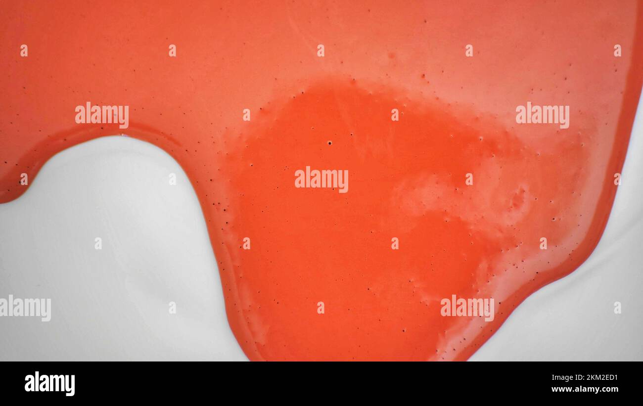 brown paint, mud, texture spots isolated on white, top view and ...