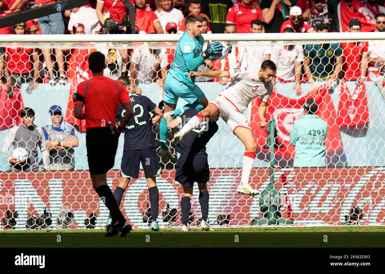 Australia goalkeeper Mathew Ryan catches the ball during the FIFA World ...
