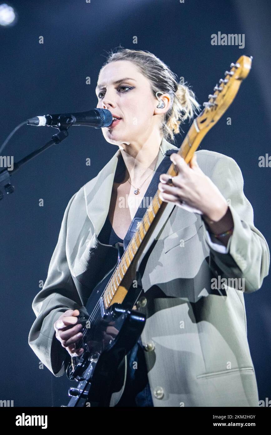 Milan Italy. 25 November 2022. The English rock band WOLF ALICE ...
